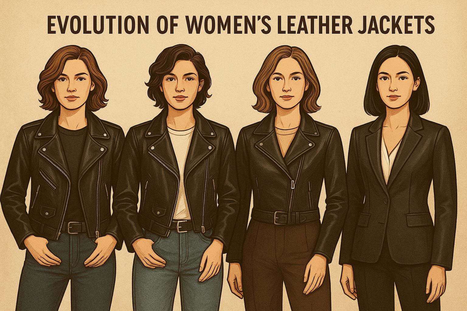 Evolution of Women’s Leather Jackets: Biker to Blazer Trends