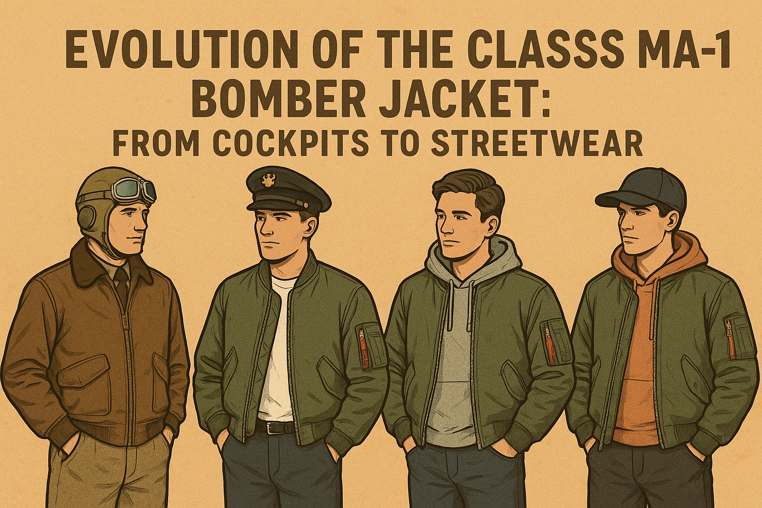 Evolution of the Classic MA-1 Bomber Jacket: From Cockpits to Streetwe