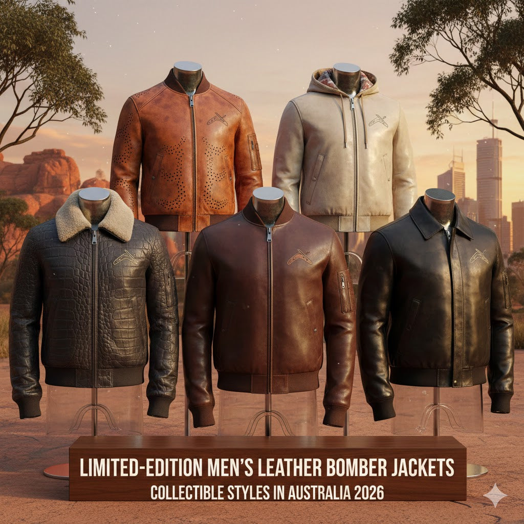 Limited-Edition Men’s Leather Bomber Jackets: Collectible Styles in Au
