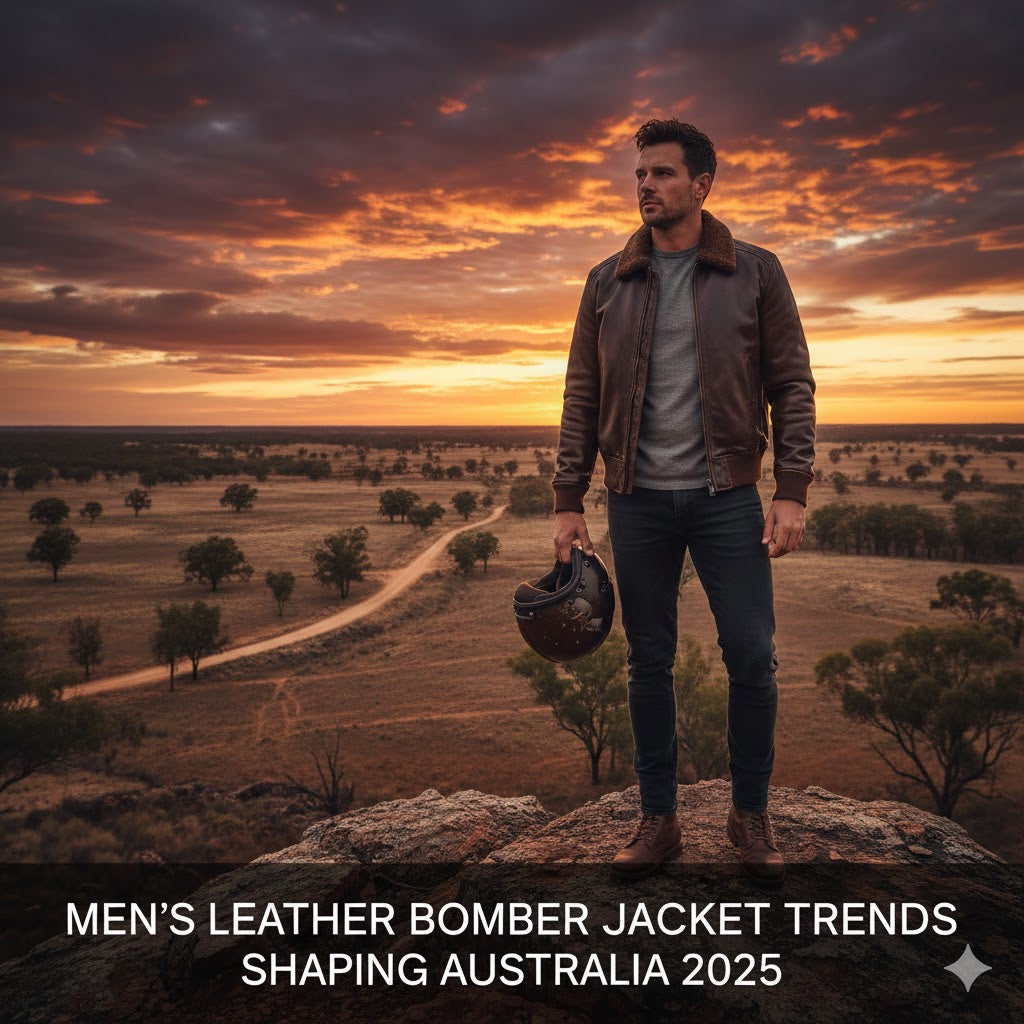 Men’s Leather Bomber Jacket Trends Shaping Australia 2025